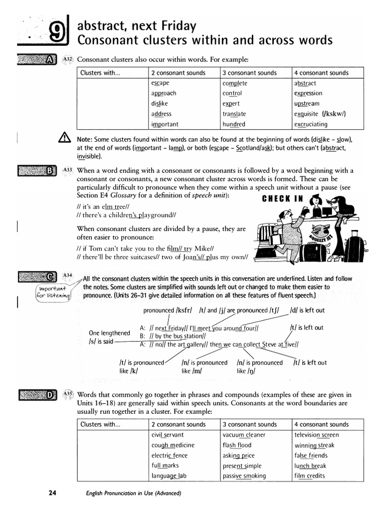 Clusters Within and Across Words | PDF | Linguistics | Phonetics