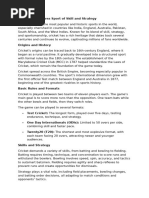 Cricket Competition Project SBA 2022 | PDF | Cricket | Athletic Sports