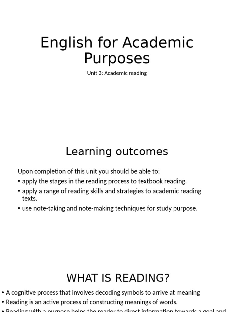 Academic Reading Strategies Guide | PDF | Reading Comprehension ...