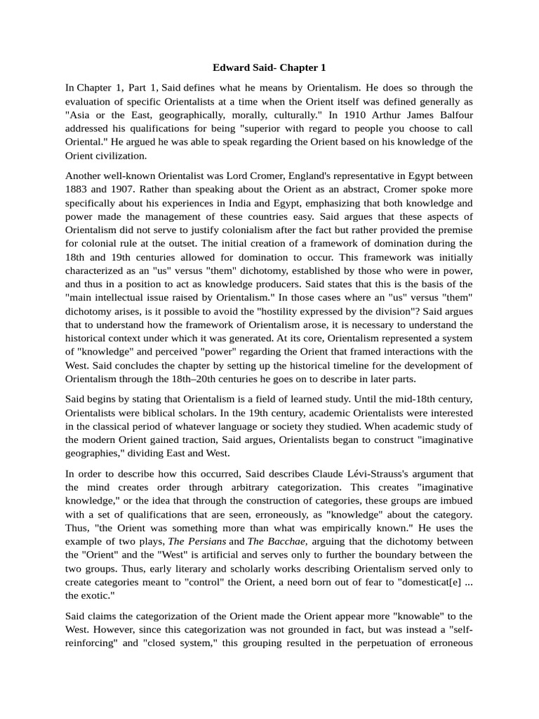 Edward Said | PDF | Orientalism | Knowledge