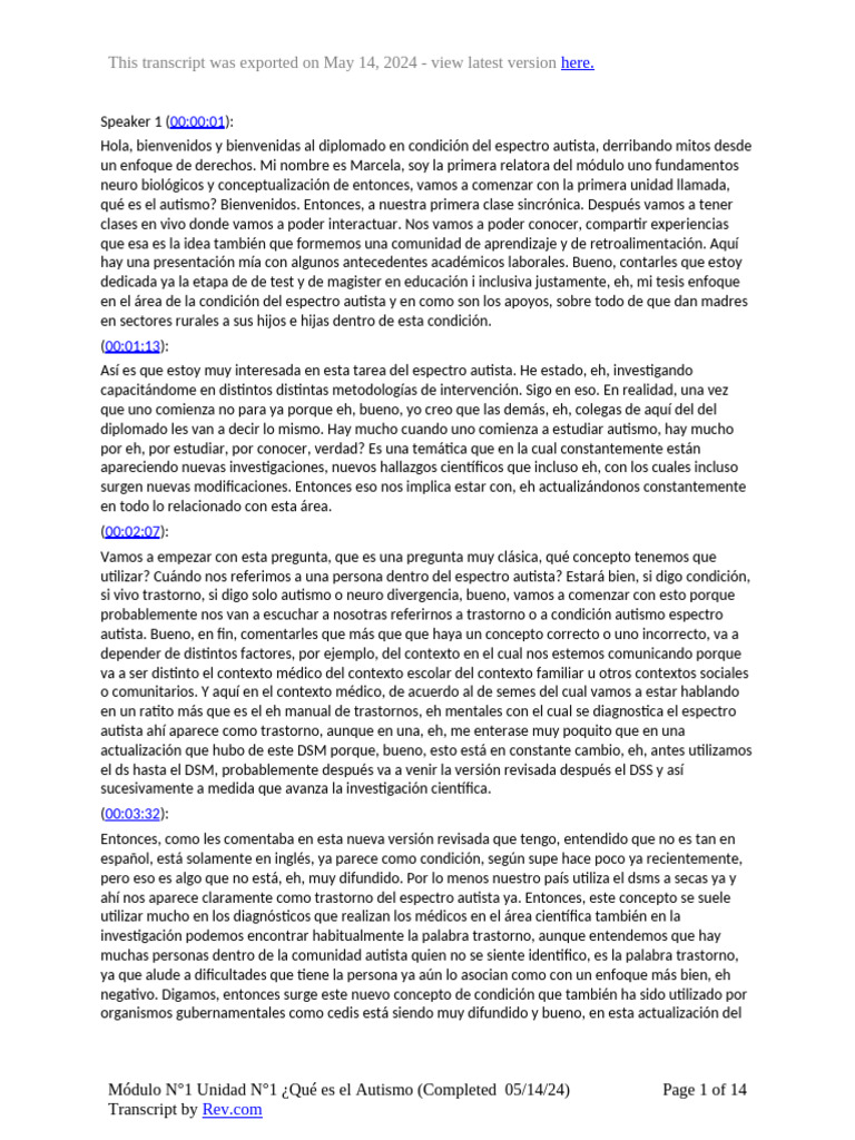 Módulo 1 Unidad 1 ¿Qué Es El Autismo | PDF | Autismo | Discapacidad ...