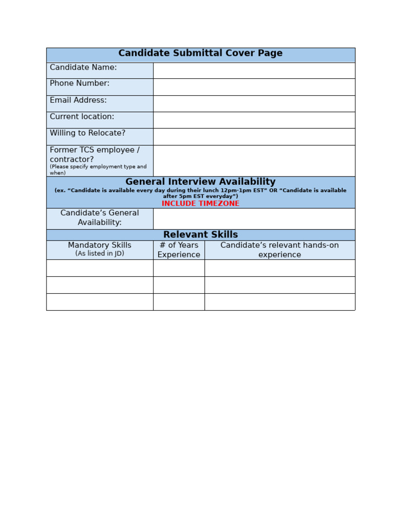 Candidate Submittal Cover Page | PDF