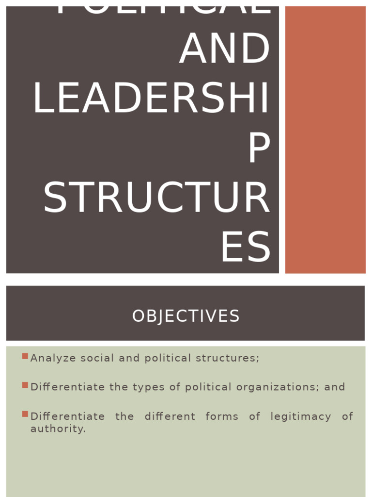 Political and Leadership Structures | PDF | Political Science