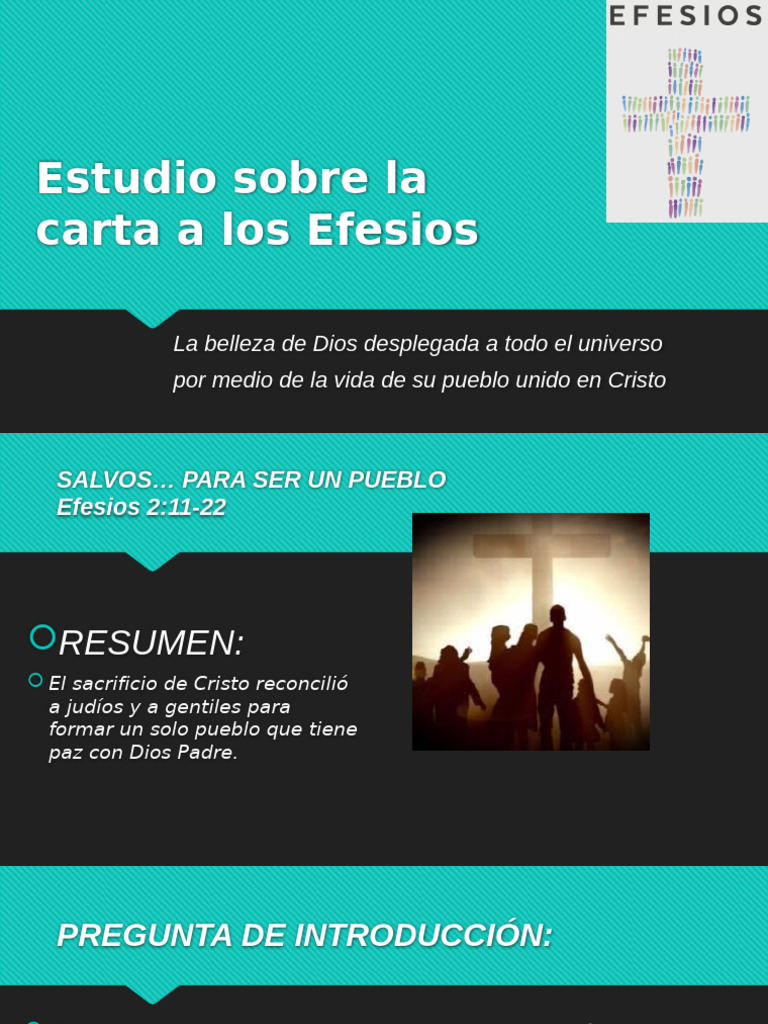 Reconciliación en Efesios: Iglesia Unida | PDF | Cristo (título ...