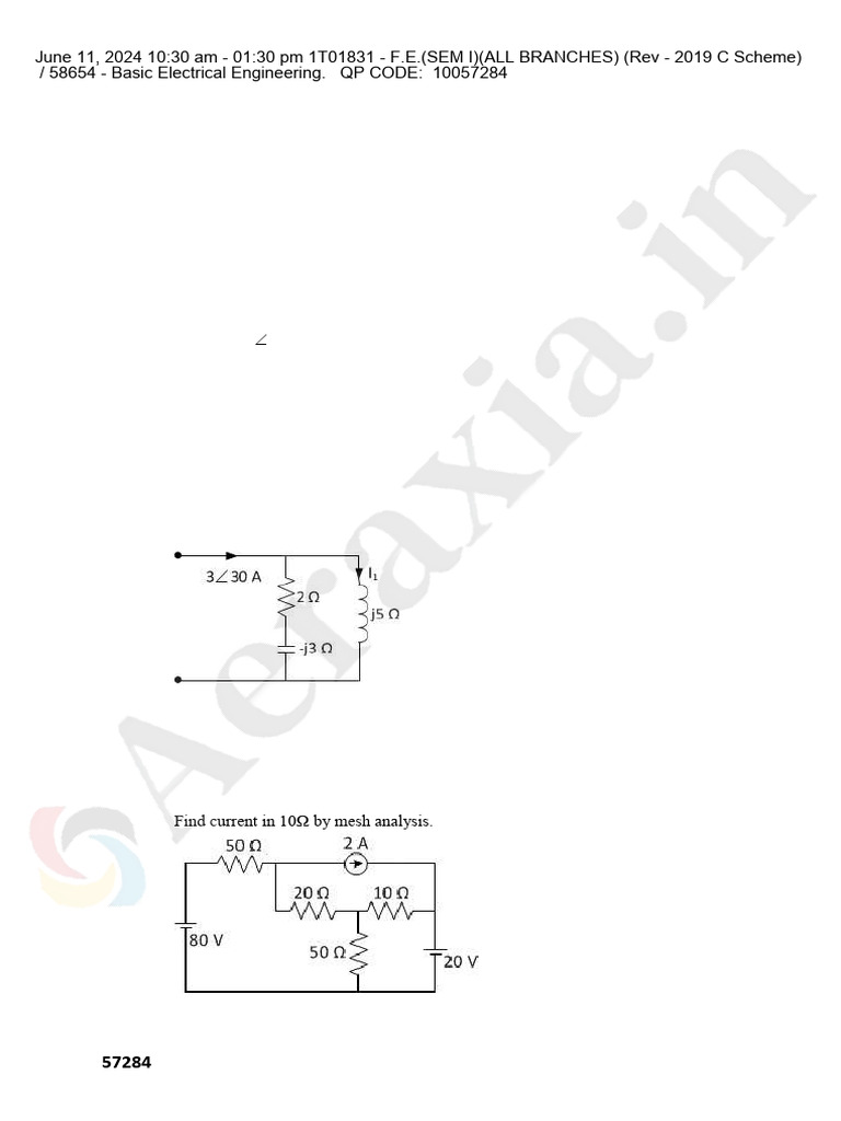 Bee - Pyq - 2024 May To 2018 Dec Aeraxia - in | PDF | Electrical ...