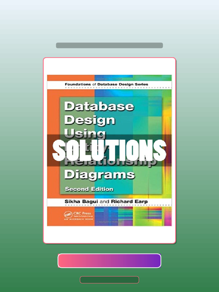 Database Design Using Entity Relationship Diagrams 2nd Edition Bagui ...