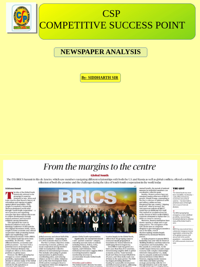 Vocabulary for Newspaper Analysis | PDF | International Relations ...