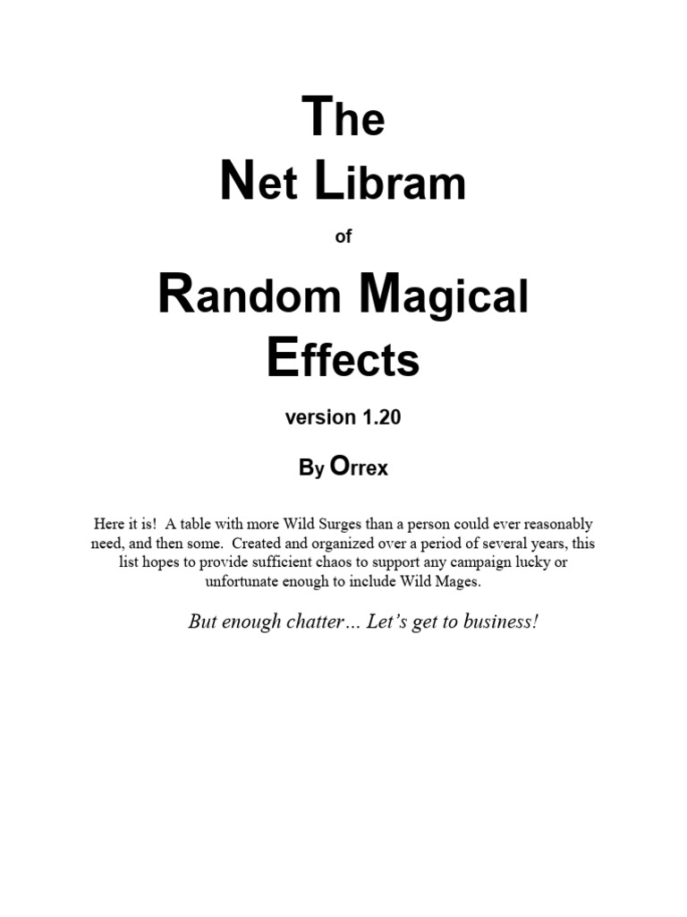 The Net Libram of Random Magical Effects | PDF | Chess Openings | Chess