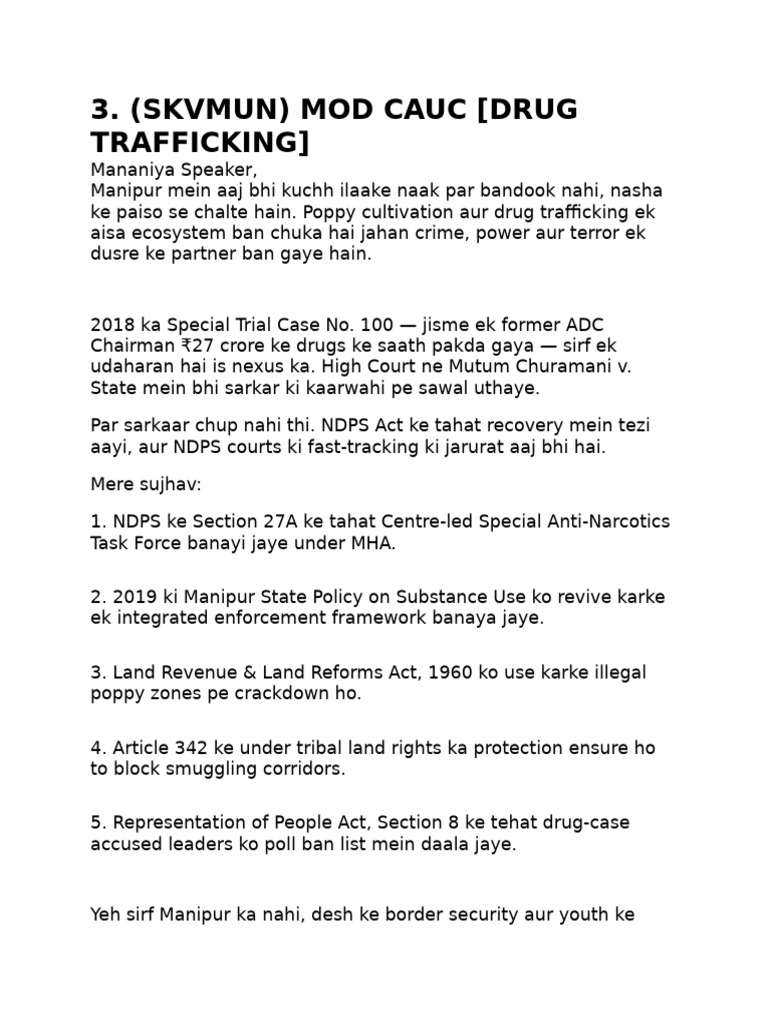 (Skvmun) Mod Cauc (Drug Trafficking) | PDF