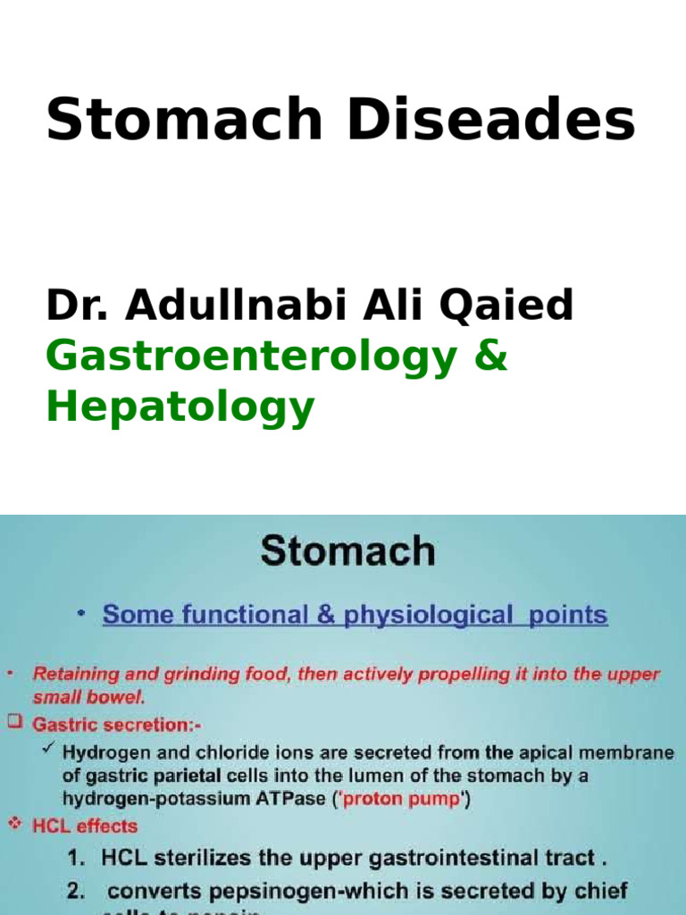 Stomach Disorders | PDF