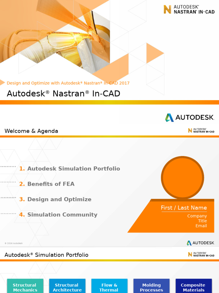 Autodesk Nastran in-CAD 2017 Sales Presentation | PDF | Simulation ...
