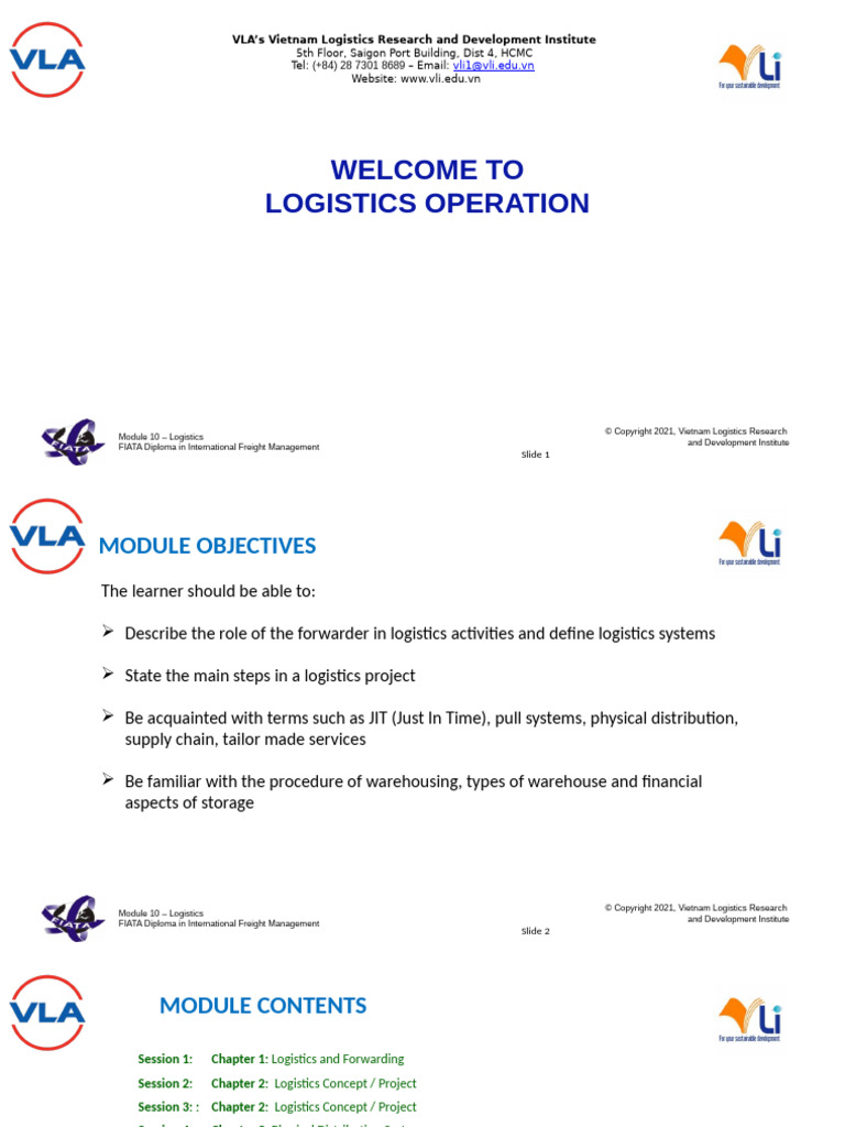 Chapter 1 Logistics and Forwarding - NA | PDF | Logistics | Cargo