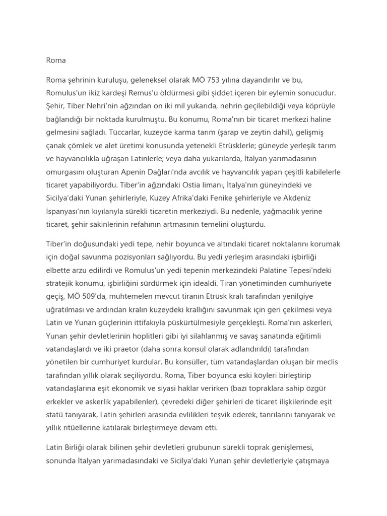 Roma - Cameron | PDF