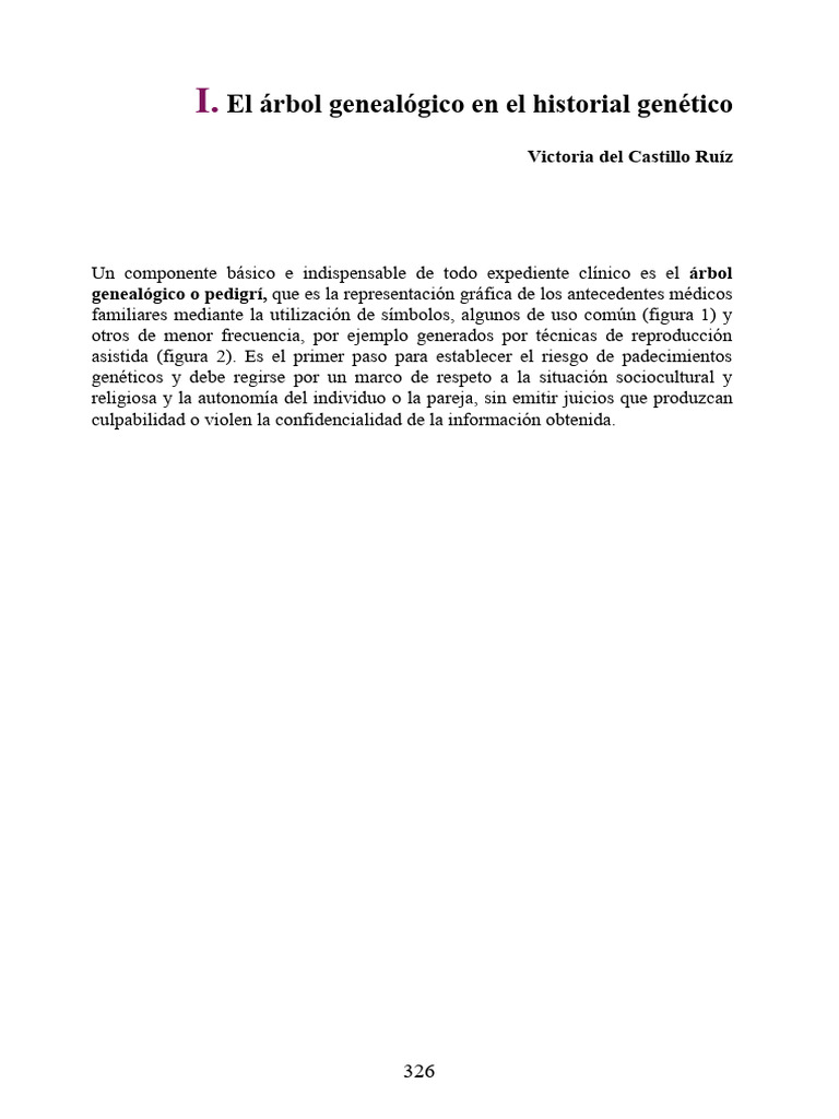 Árbol Genealógico en Genética Clínica | PDF | Hombre | Herencia
