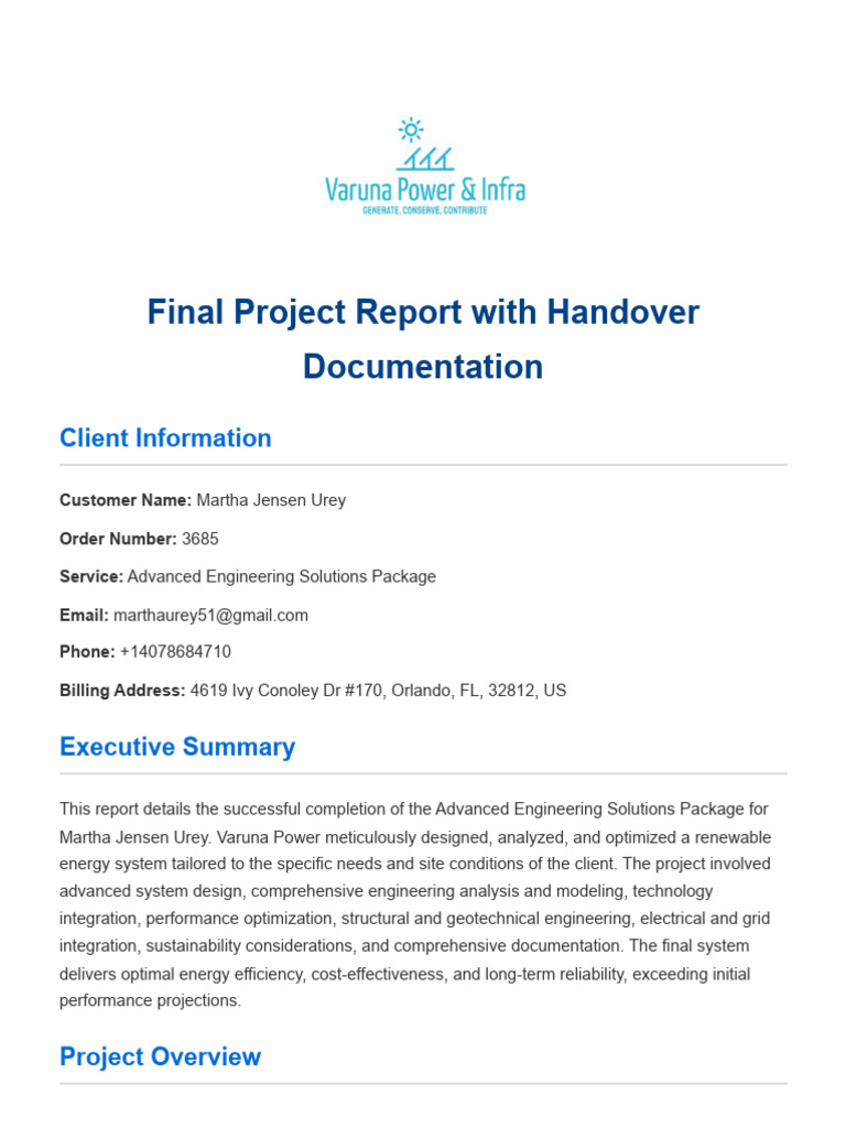 Final_Project_Report_with_Handover_Documentation_3685 | PDF | Reliability Engineering ...