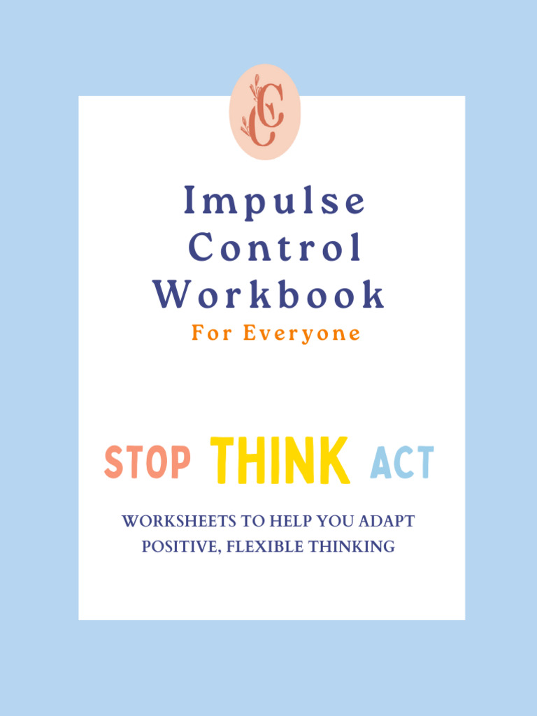 Impulse Control Strategies Workbook | PDF | Thought