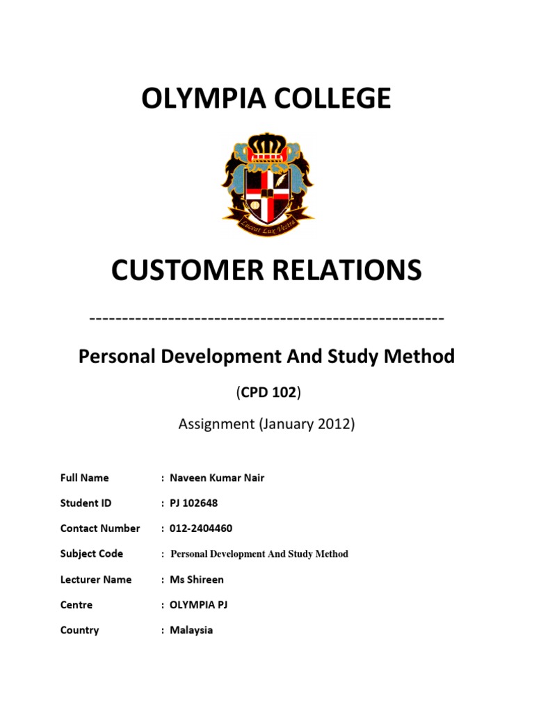 Personality Development Assignment Overview | PDF | Personality Type ...
