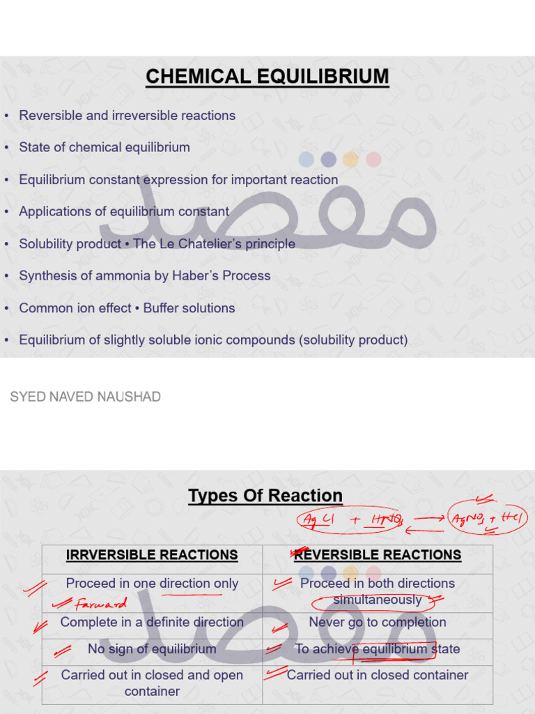 Understanding Chemical Equilibrium | PDF | Chemical Equilibrium ...