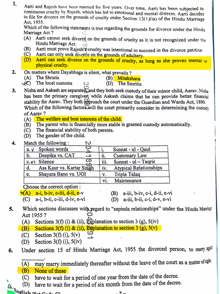 AIBE XIX Exam Paper 2024 Solved | PDF