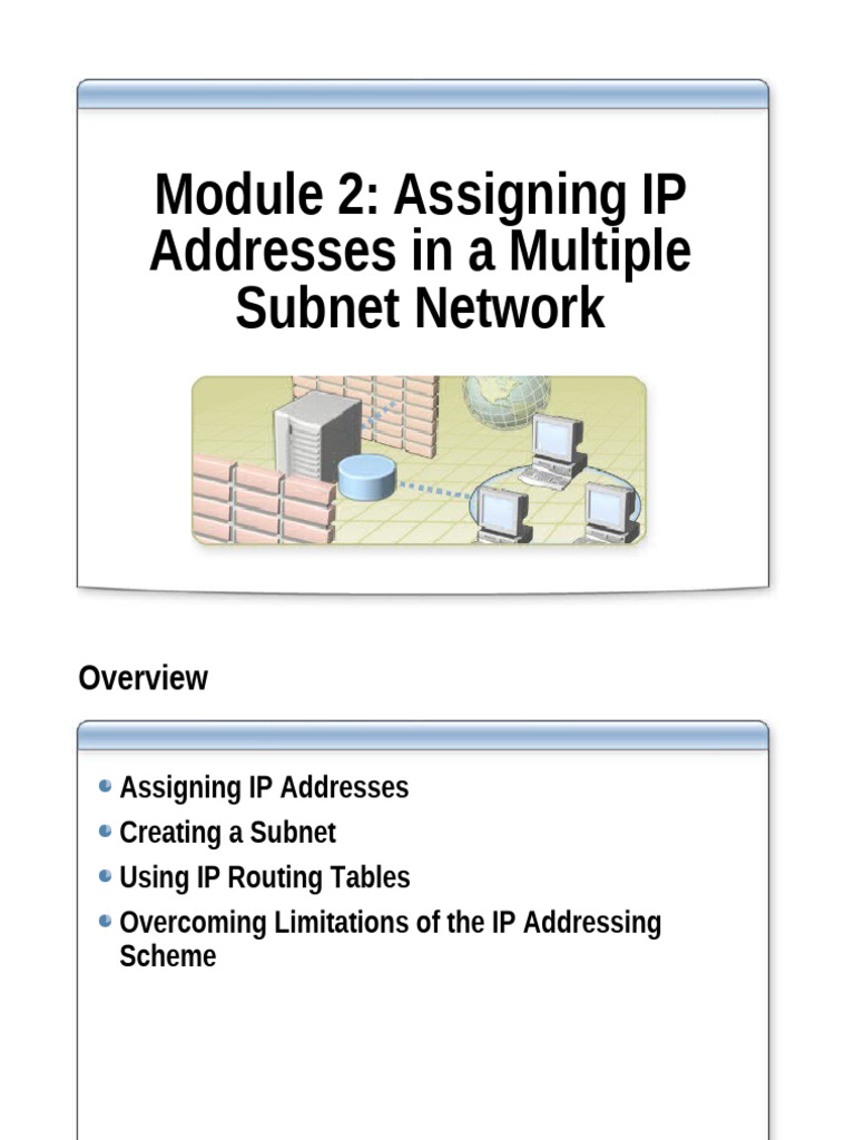 IP Addressing in Multi-Subnet Networks | PDF | Ip Address | Computer ...