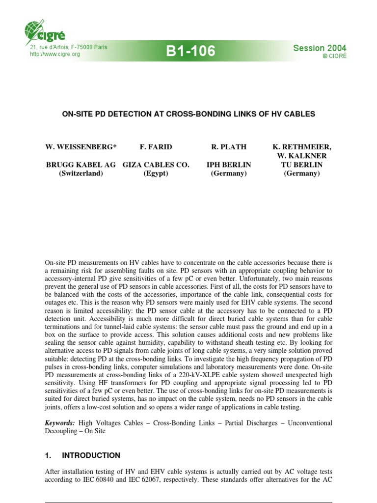 220kv Cable Cross Bonding Test | PDF | Attenuation | Radio Propagation