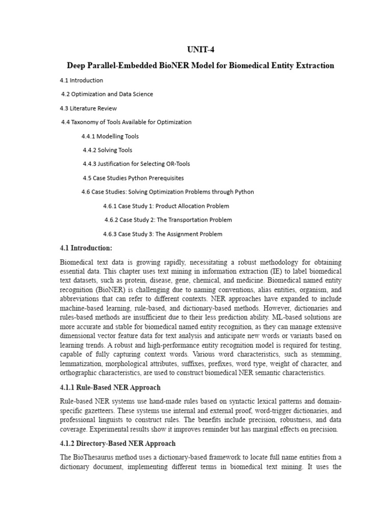 Unit-4 Part 2 Bioinformatics | PDF | Deep Learning | Machine Learning