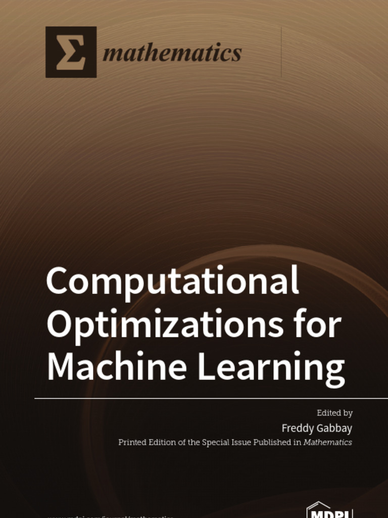 Computational Optimizations For Machine Learning | PDF | Autoregressive Integrated Moving ...