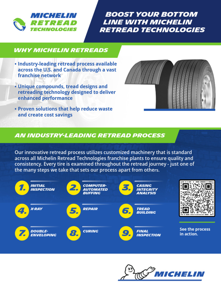 Michelin Retread Technologies Overview | PDF | Tire