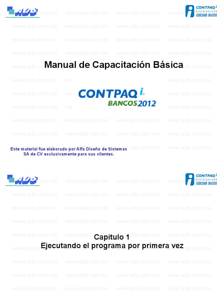 Manual de CONTPAQ I® Bancos 2012 | PDF | Point and Click | Contabilidad