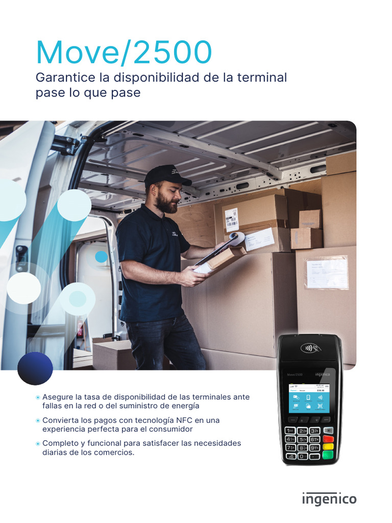 Terminal Ingenico Move/2500: Seguridad y Movilidad | PDF | Emv ...