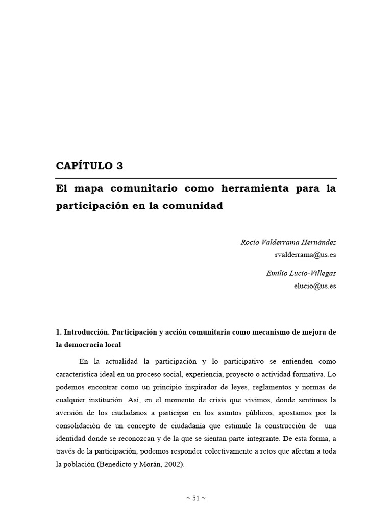 Mapa comunitario y participación social | PDF | Comunidad | Democracia