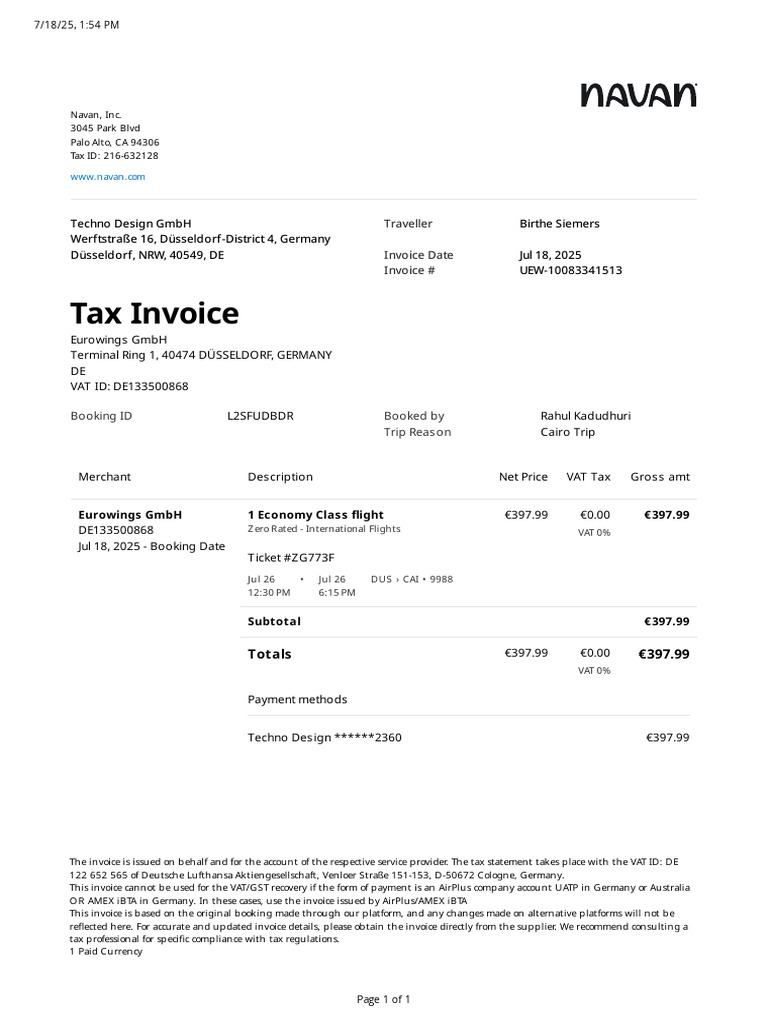 Tax Invoice | PDF | Invoice | Public Finance