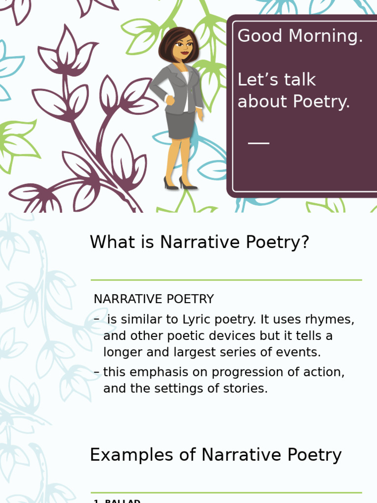 Narrativepoetry 180107143033uhhhghbvgggg | PDF | Poetry | Epic Poetry