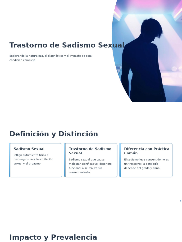 Trastorno de Sadismo Sexual: Diagnóstico y Efectos | PDF