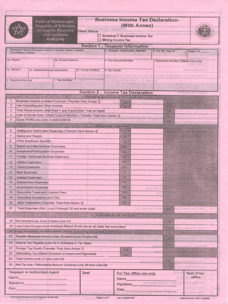 Tax Form - 2 | PDF