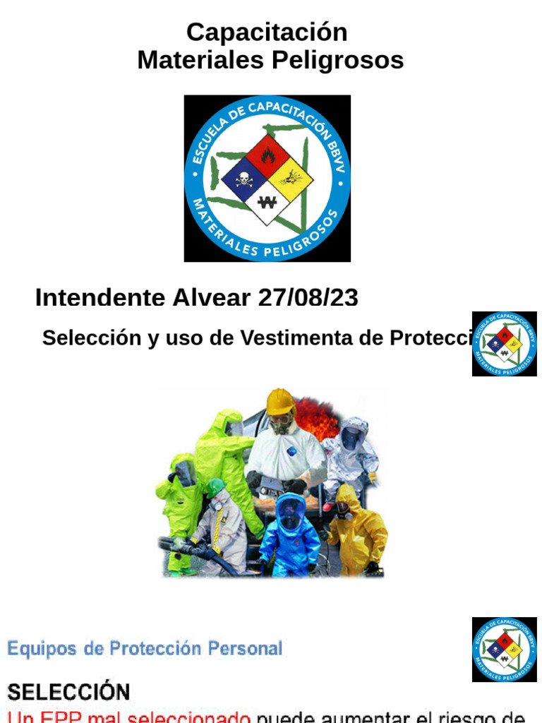 Capacitación Epp Fondo Blanco | PDF | Gases | Vapor