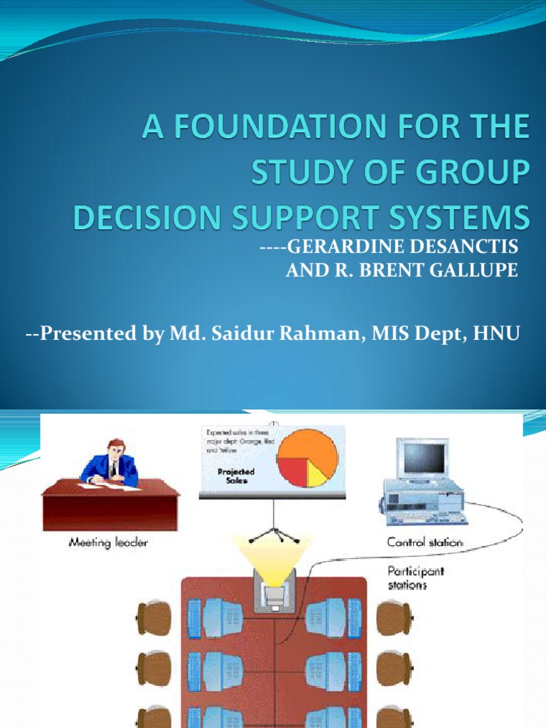 GDSS | PDF | Decision Making | Group Decision Making