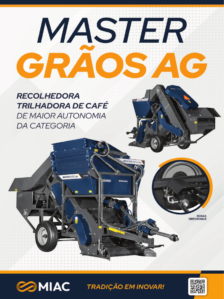 Plataforma Recolhedora de Café Master Grãos AG | PDF | Trator