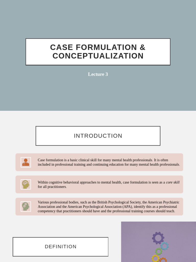 Case Formulation in Mental Health | PDF | Mental Disorder | Major ...