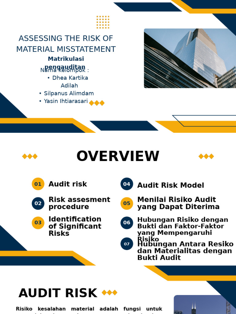 Assessing The Risk of Material Misstatement | PDF