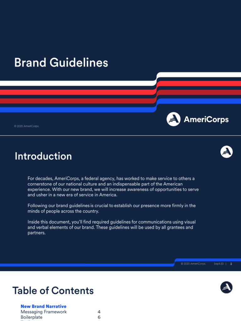 AmeriCorps Brand Guidelines Document | PDF