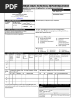 IPC ADR Reporting Form | PDF | Pharmacovigilance | Health Care