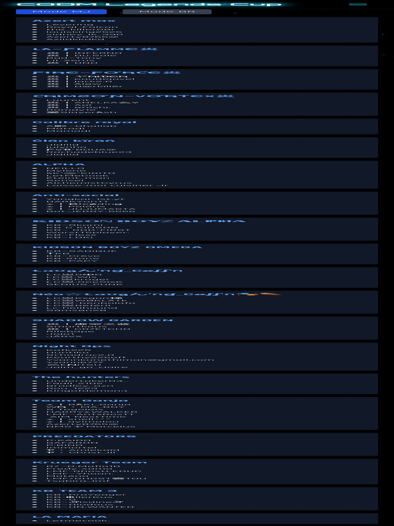 CODM Legends Cup - L'élite du combat mobile commence ici ! | PDF