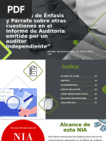 NIA 706: Párrafos de Énfasis y Otras Cuestiones | PDF | Auditoría ...