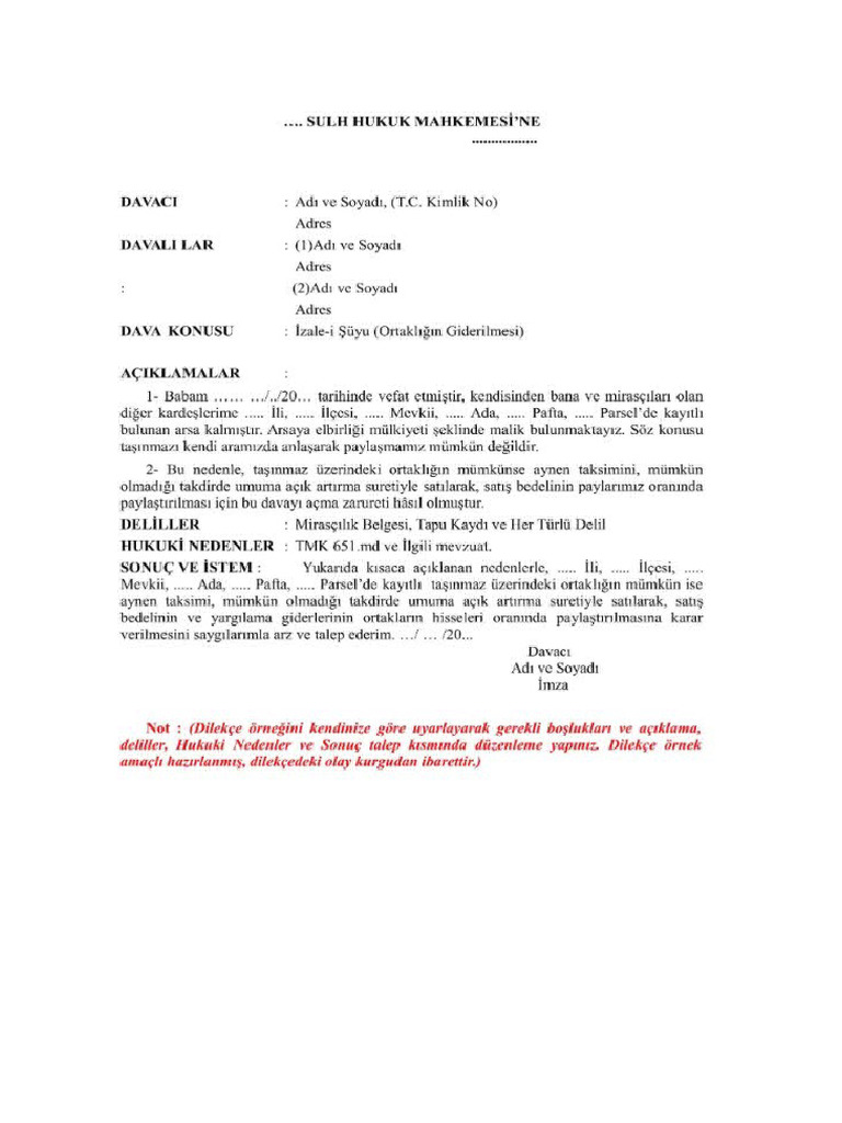 Dilekçe 3 | PDF