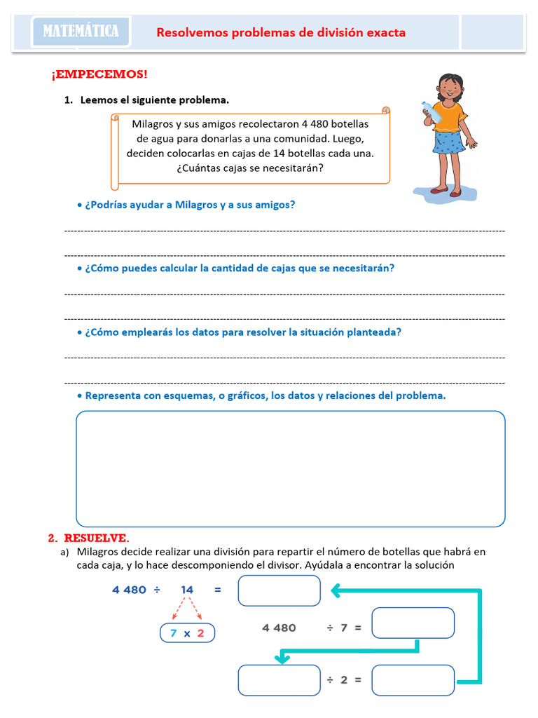 Resolvemos Problemas de División Exacta | PDF | Matemáticas
