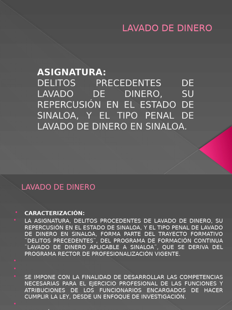 Lavado De Dinero Pdf Lavado De Dinero