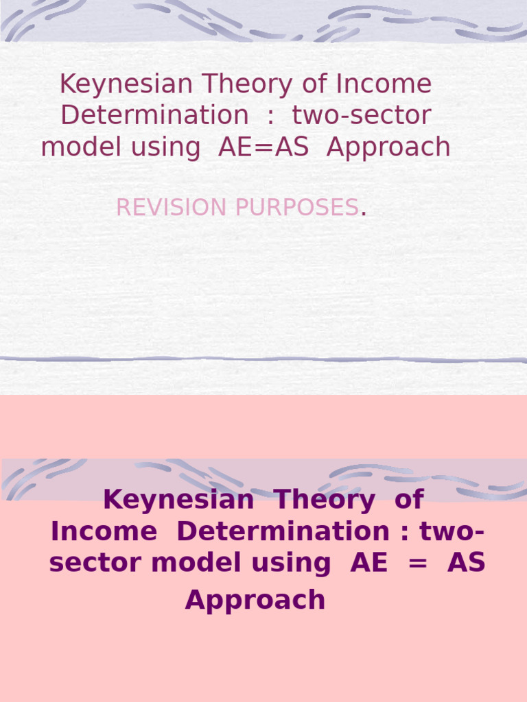 Keynesian Income Determination Model | PDF | Keynesian Economics ...
