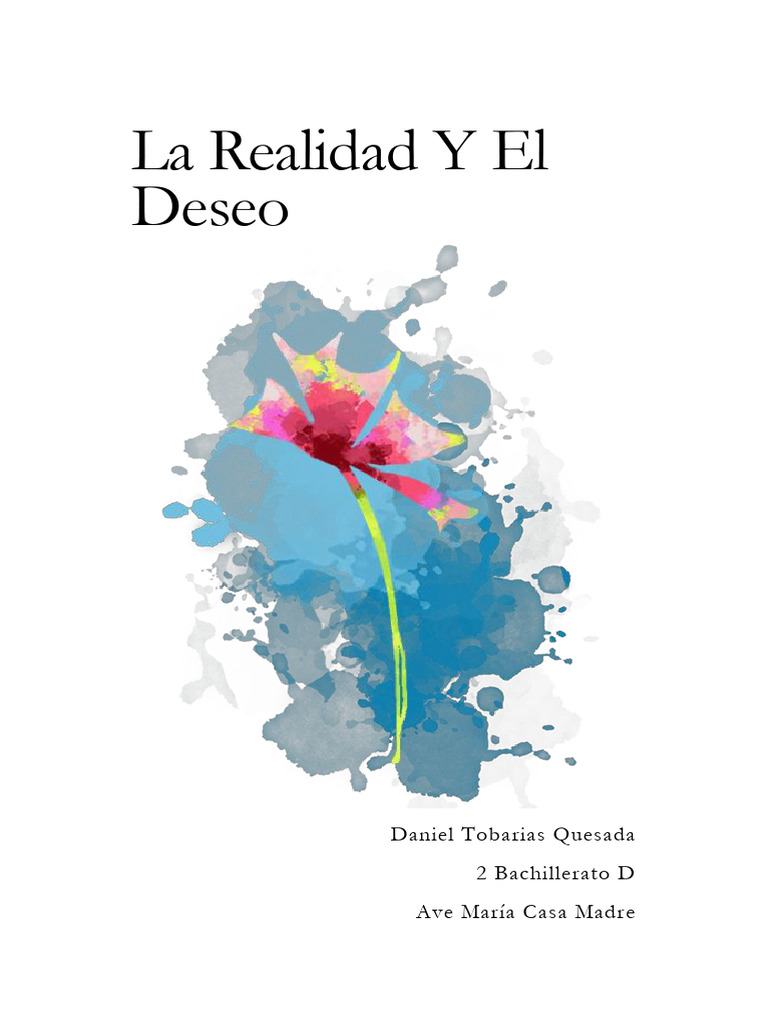 La Realidad Y El Deseo | PDF | Amor | Poética