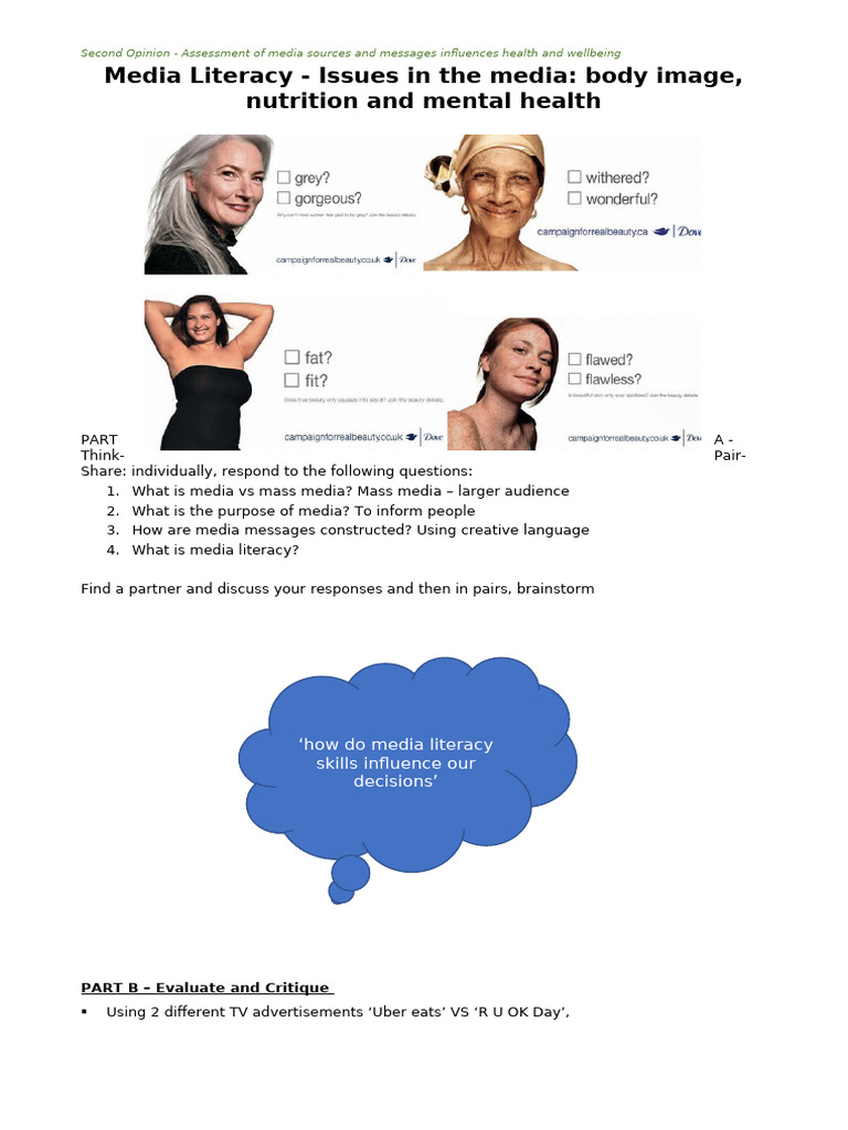 Media Literacy's Impact on Health Messages | PDF